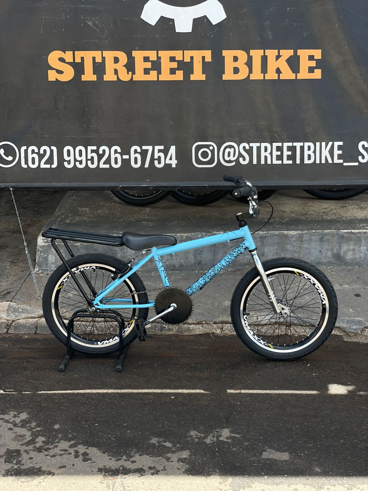 MONTADINHA BH ARO 20 PERSONALIZADA REDUZIDA AZUL CLARO – Street Bike